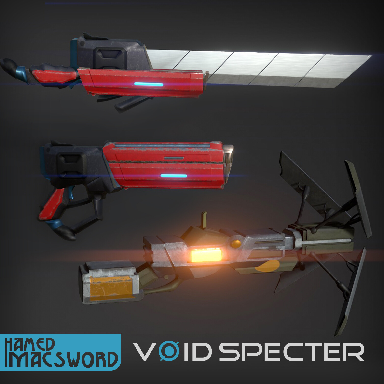 ArtStation - Guns and Equipments For Sci-fi Video Game