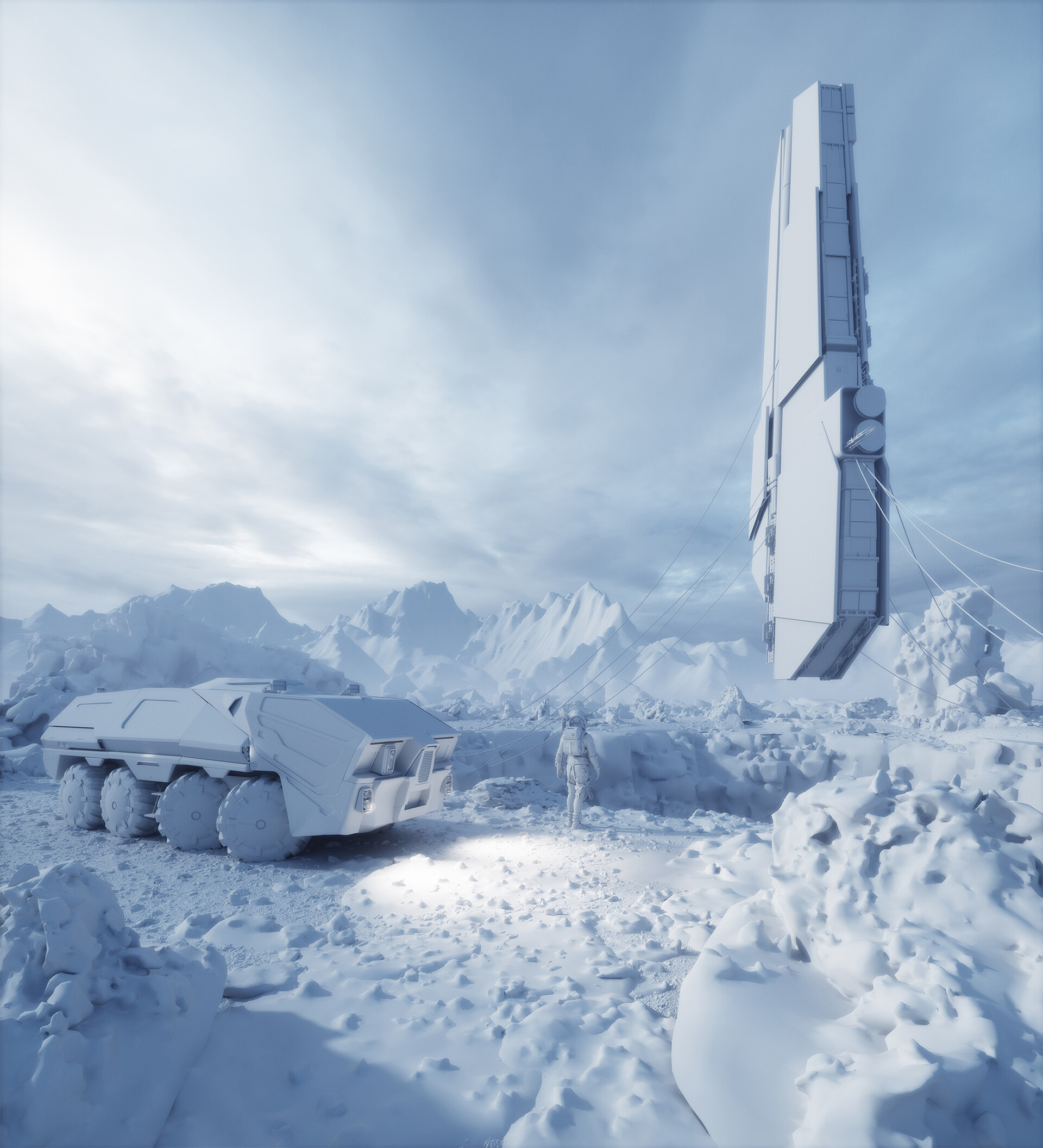 ArtStation - Space Rover Challenge Hum 3D - Work in Progress.