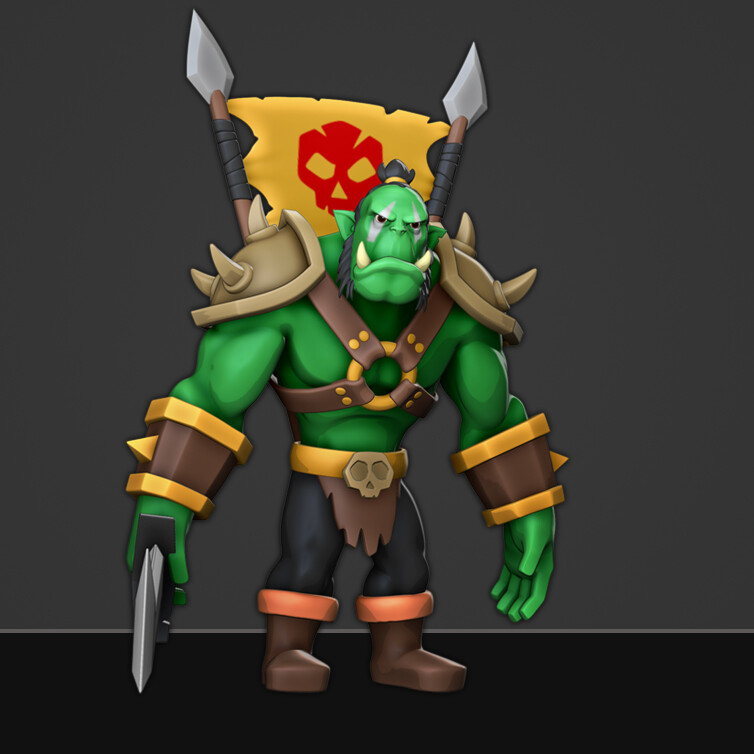 ArtStation - Stylized Fantasy Orc Warrior