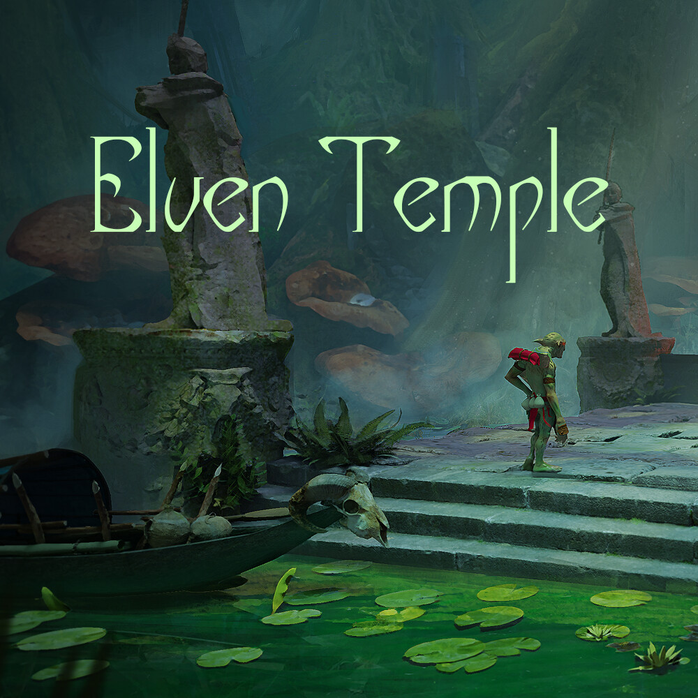 ArtStation - Elven temple