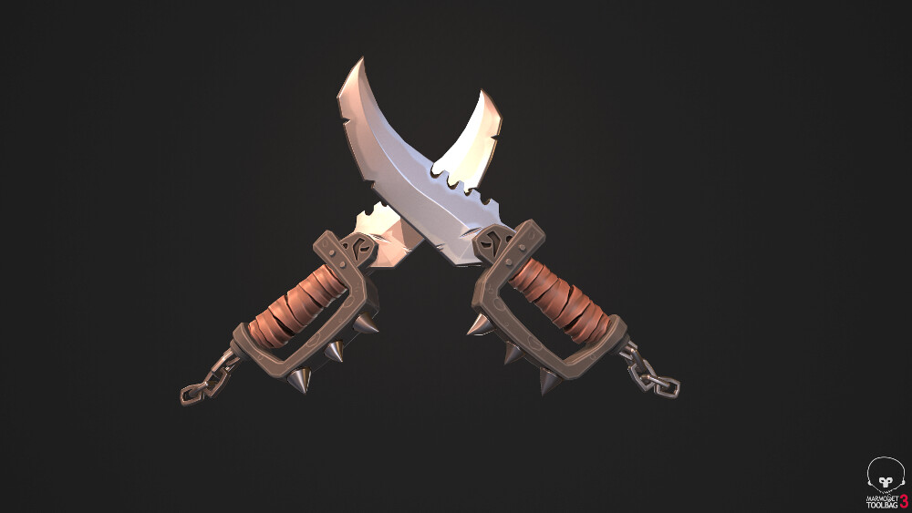 ArtStation - Fantasy Runic Knuckle Dagger / Weapon Concept