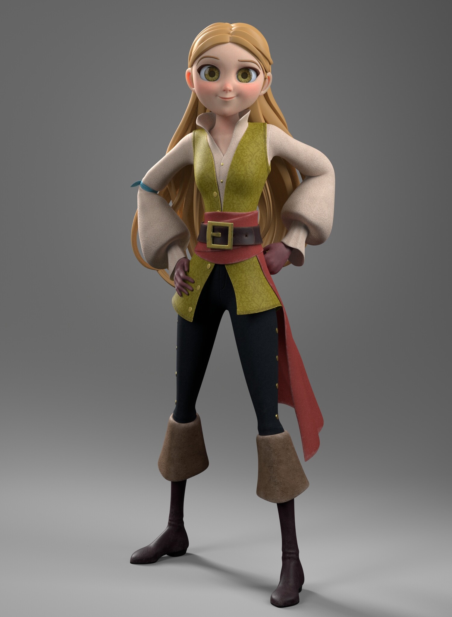 ArtStation - Luna | Cartoon 3D character art (for animation)