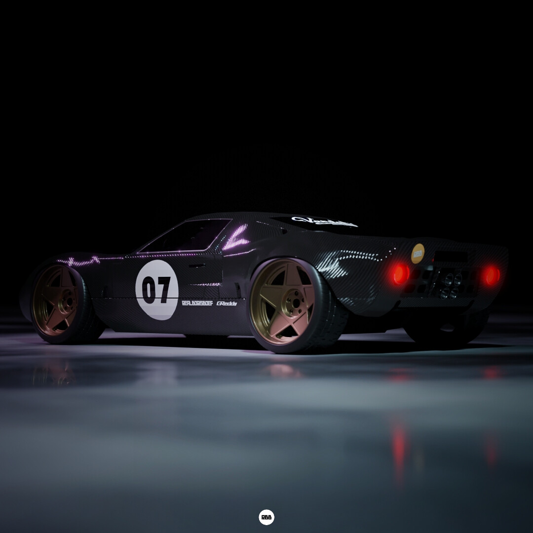 ArtStation - Carbon Body Ford GT40