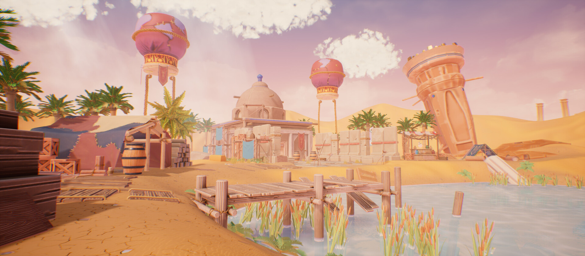 ArtStation - Stylized Desert Environment