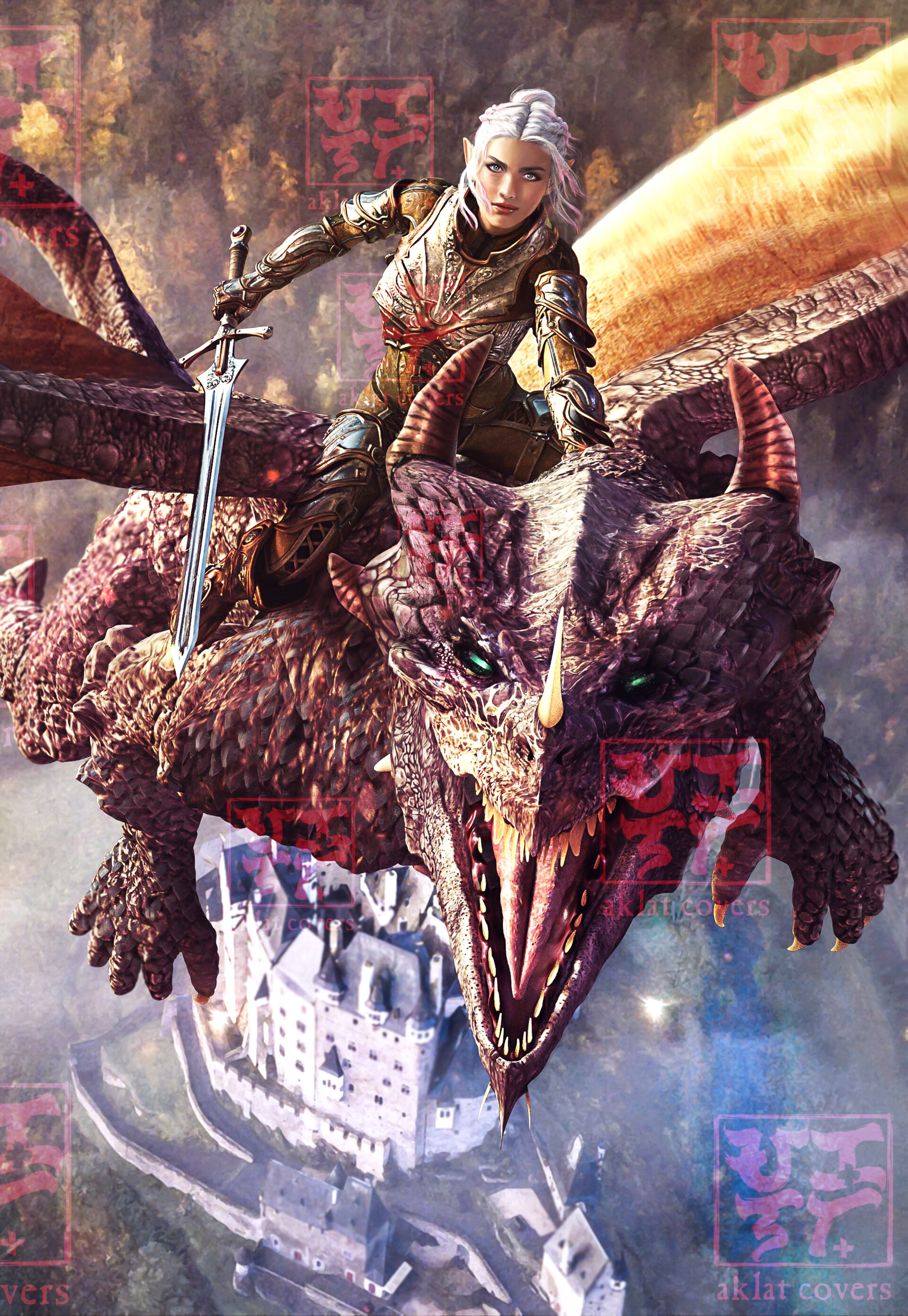 ArtStation - Dragon Rider Book Cover