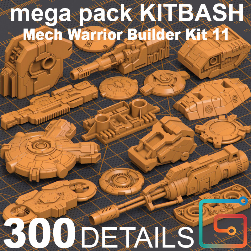 ArtStation - Mega Pack Hard Surface Kitbash