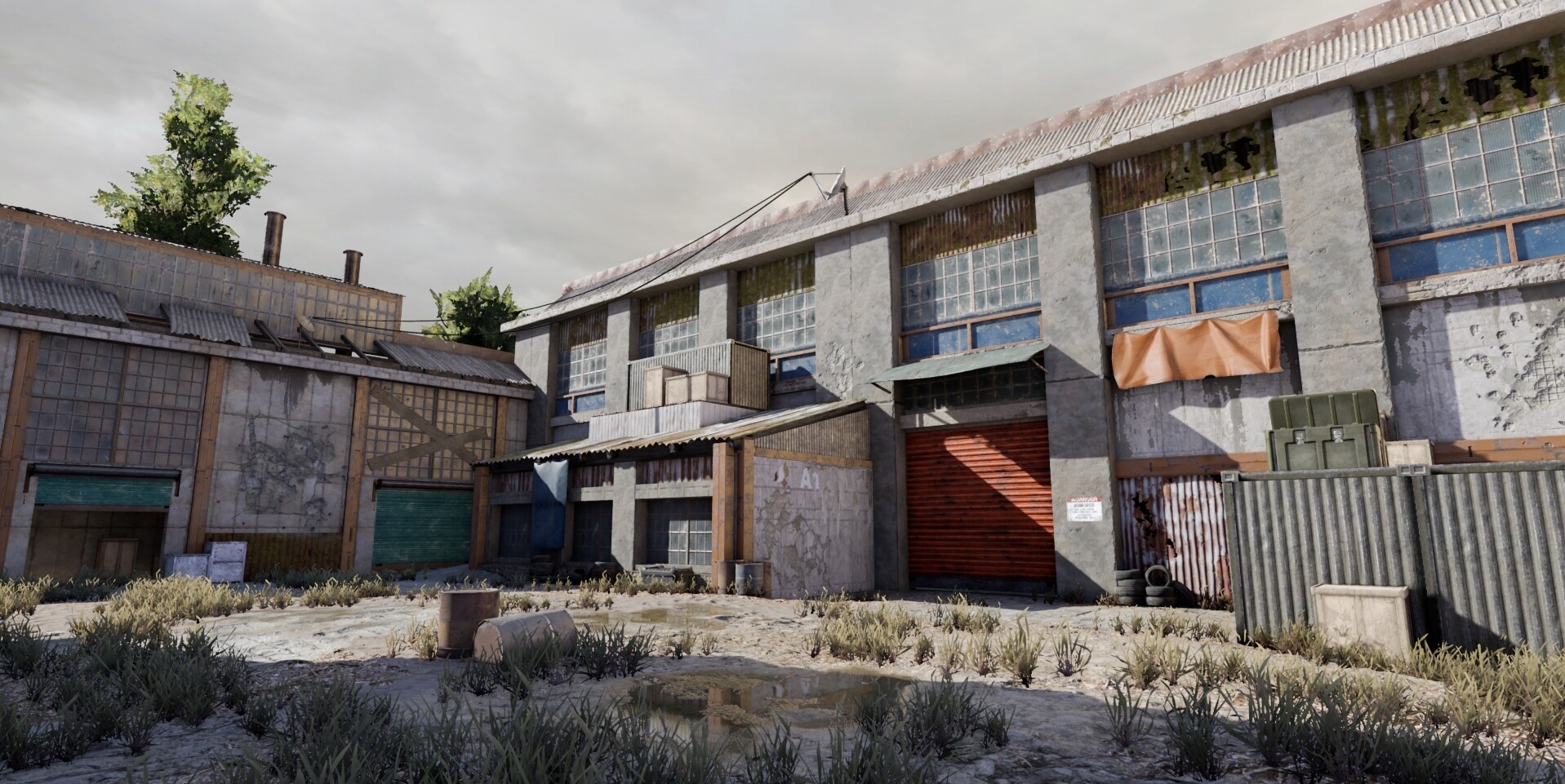 ArtStation - Factory Entrance (Inspired from de_Cache).