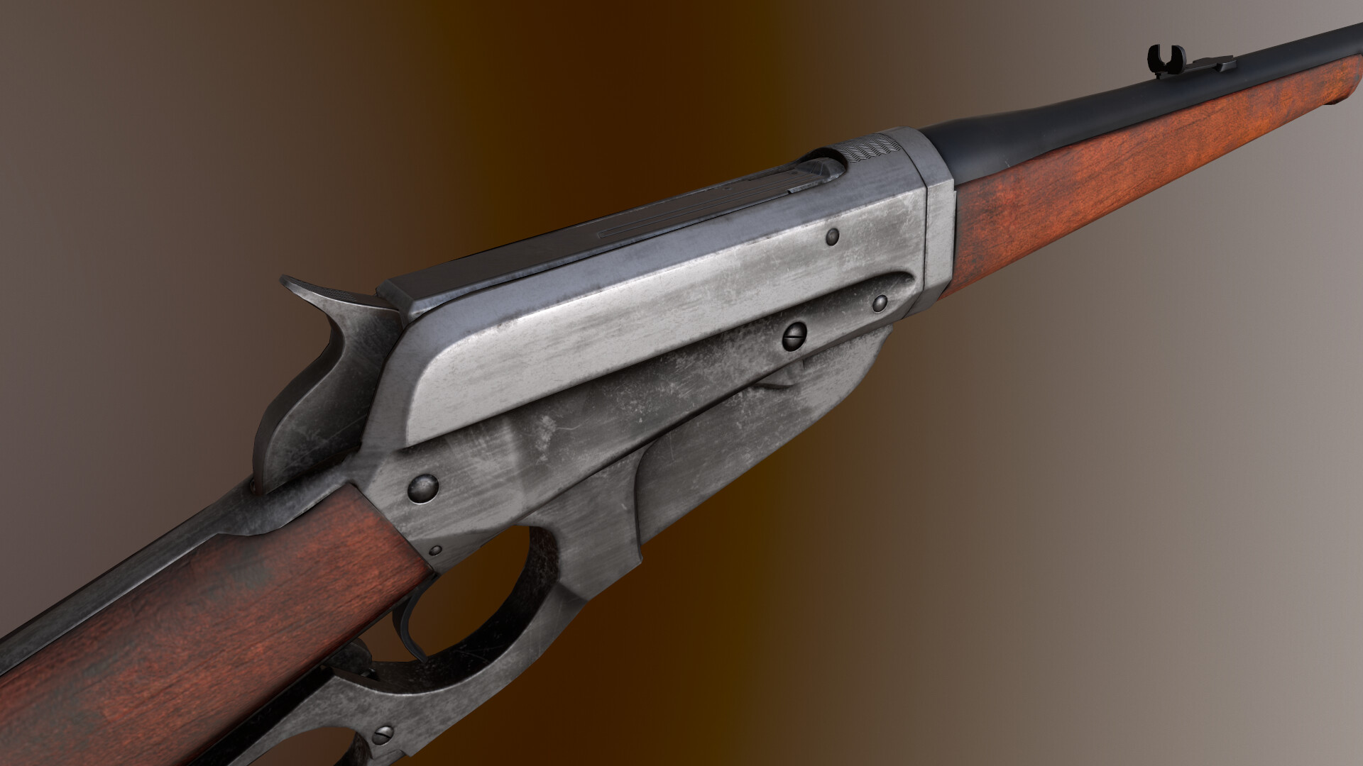 ArtStation - Winchester M1895 Lever-Action Rifle