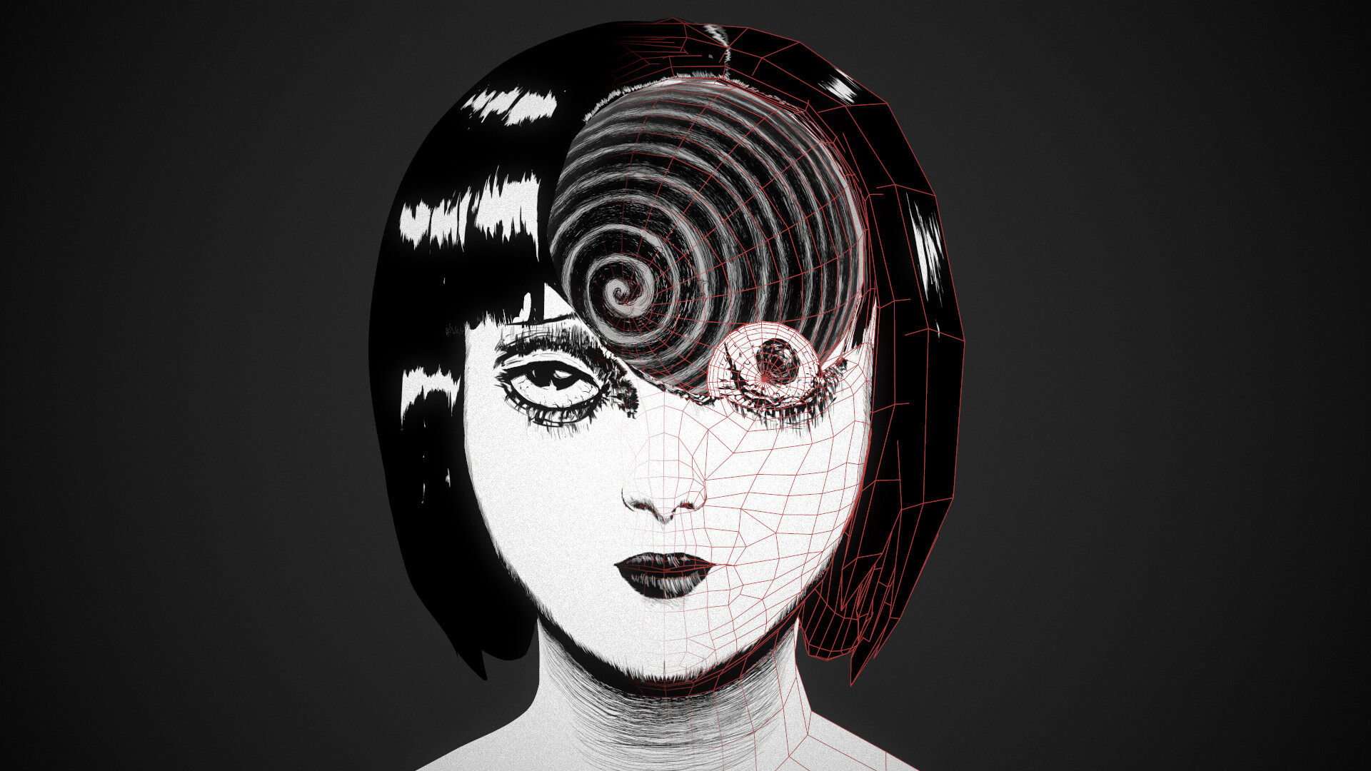 ArtStation - Uzumaki - Junji Ito - Azami Kurotani Animated