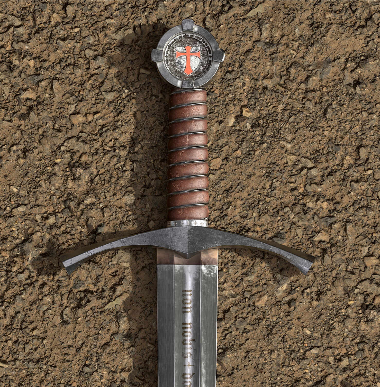 ArtStation - The "Accolade" Sword of the Knights Templar