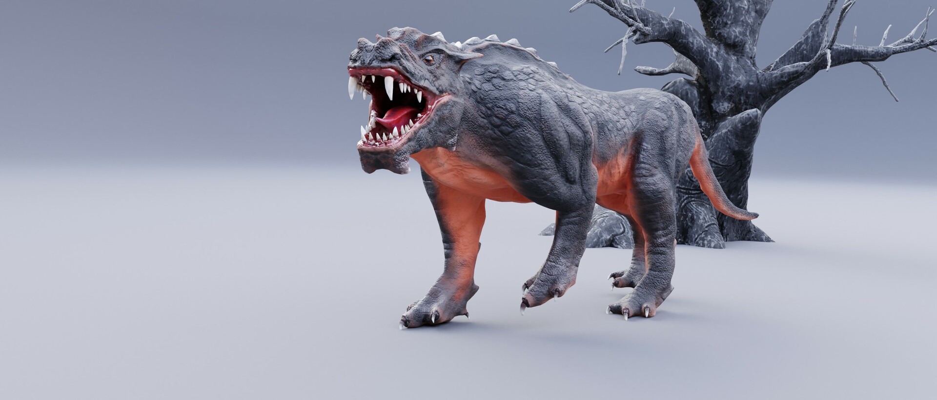 ArtStation - Genetically modified big cat/lion/dragon - game ready ...