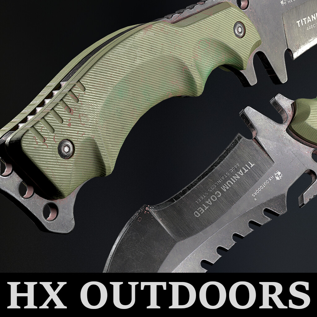 ArtStation - HX OUTDOORS Tactical Knife 440C