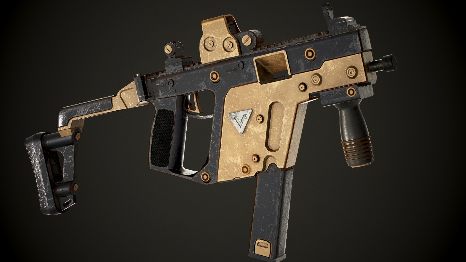 ArtStation - Vector gun ( Low Poly)