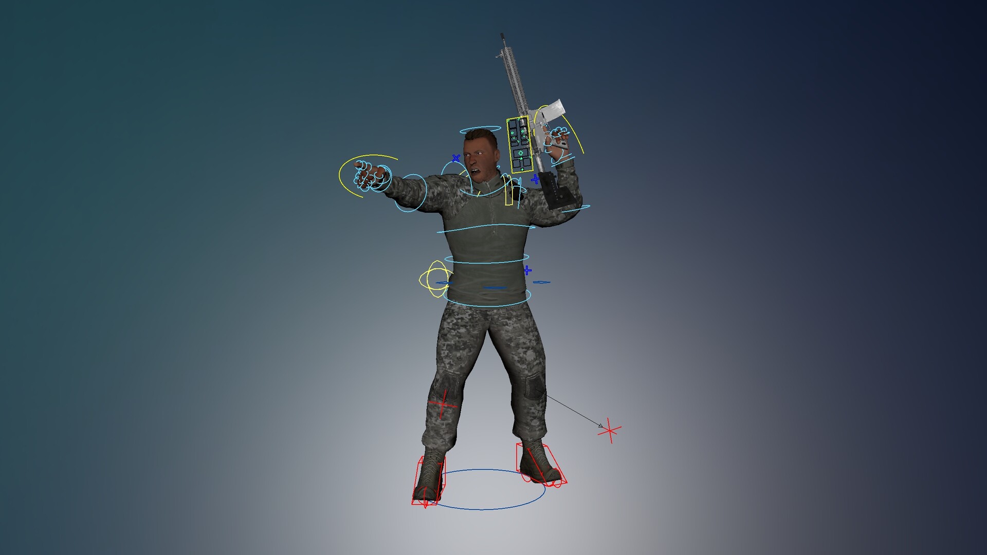 ArtStation - Advanced Character RIG "Soldier"