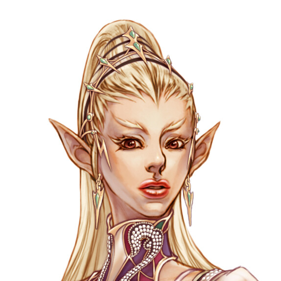 ArtStation - Female Harf-Elf (2010, unfinished)