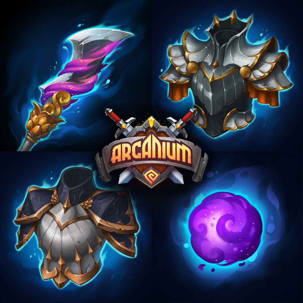 ArtStation - Arcanium. Medieval card icons