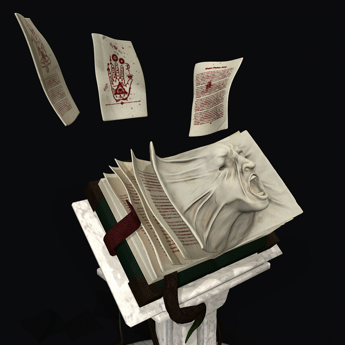 ArtStation - Cursed book