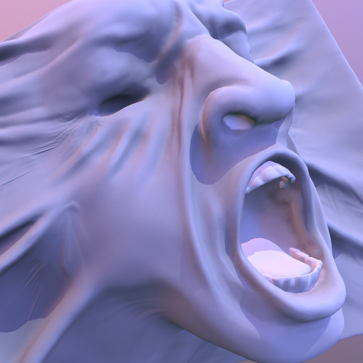 ArtStation - Cursed face