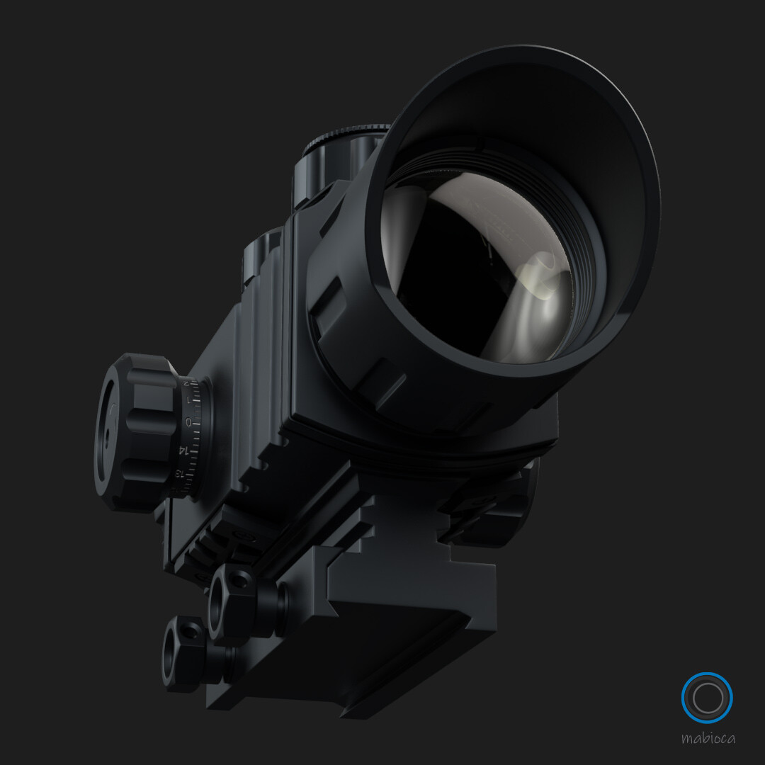 ArtStation - Rifle Scope