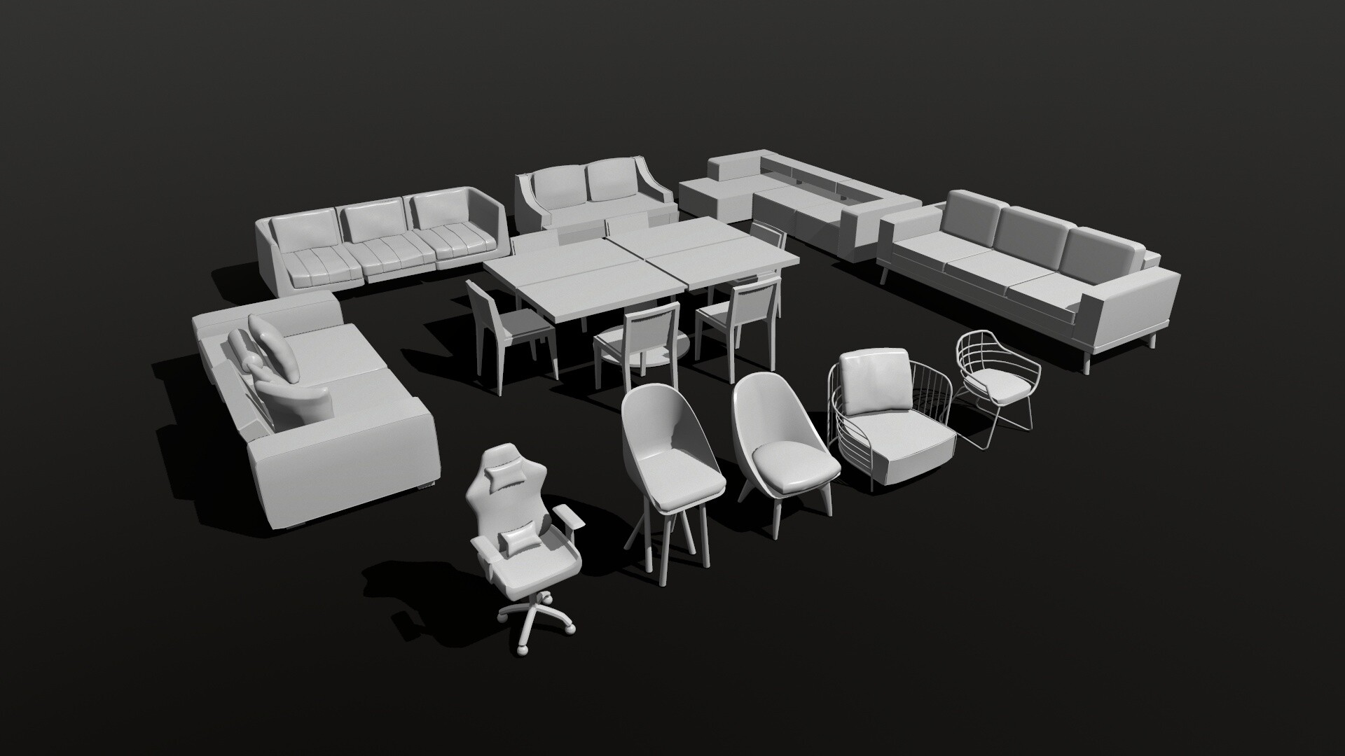ArtStation - Furniture 3D models