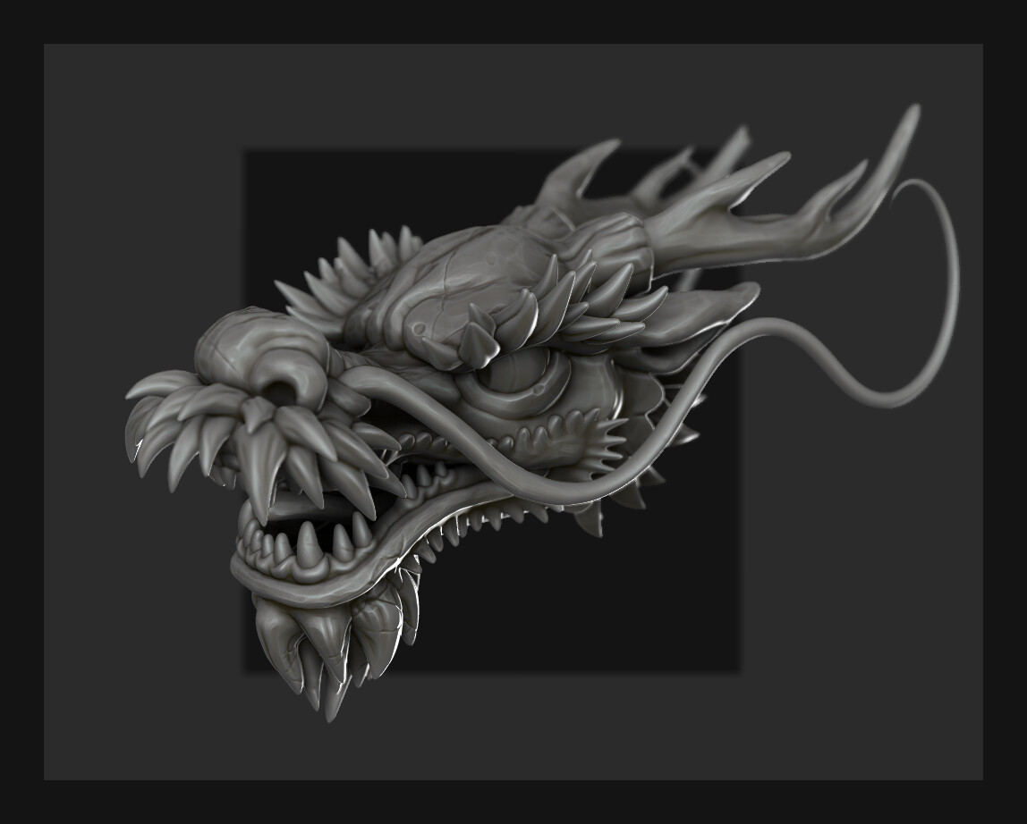 ArtStation - Dragon Statue