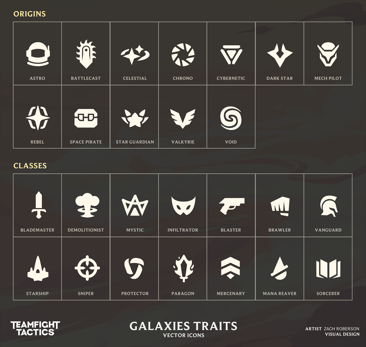 ArtStation - Galaxies Trait Icons: Teamfight Tactics