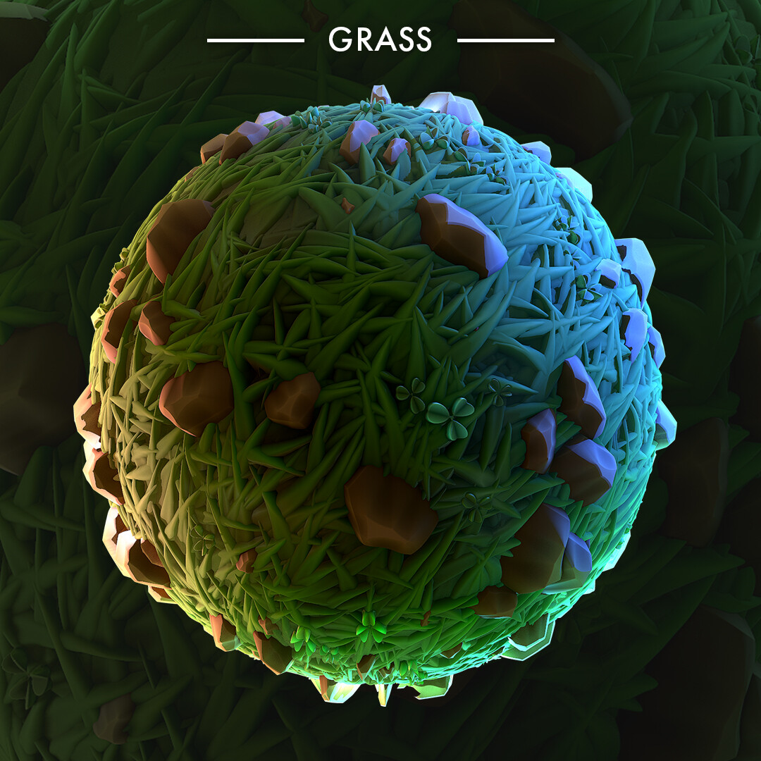 ArtStation - Substance Designer - Stylized Grass