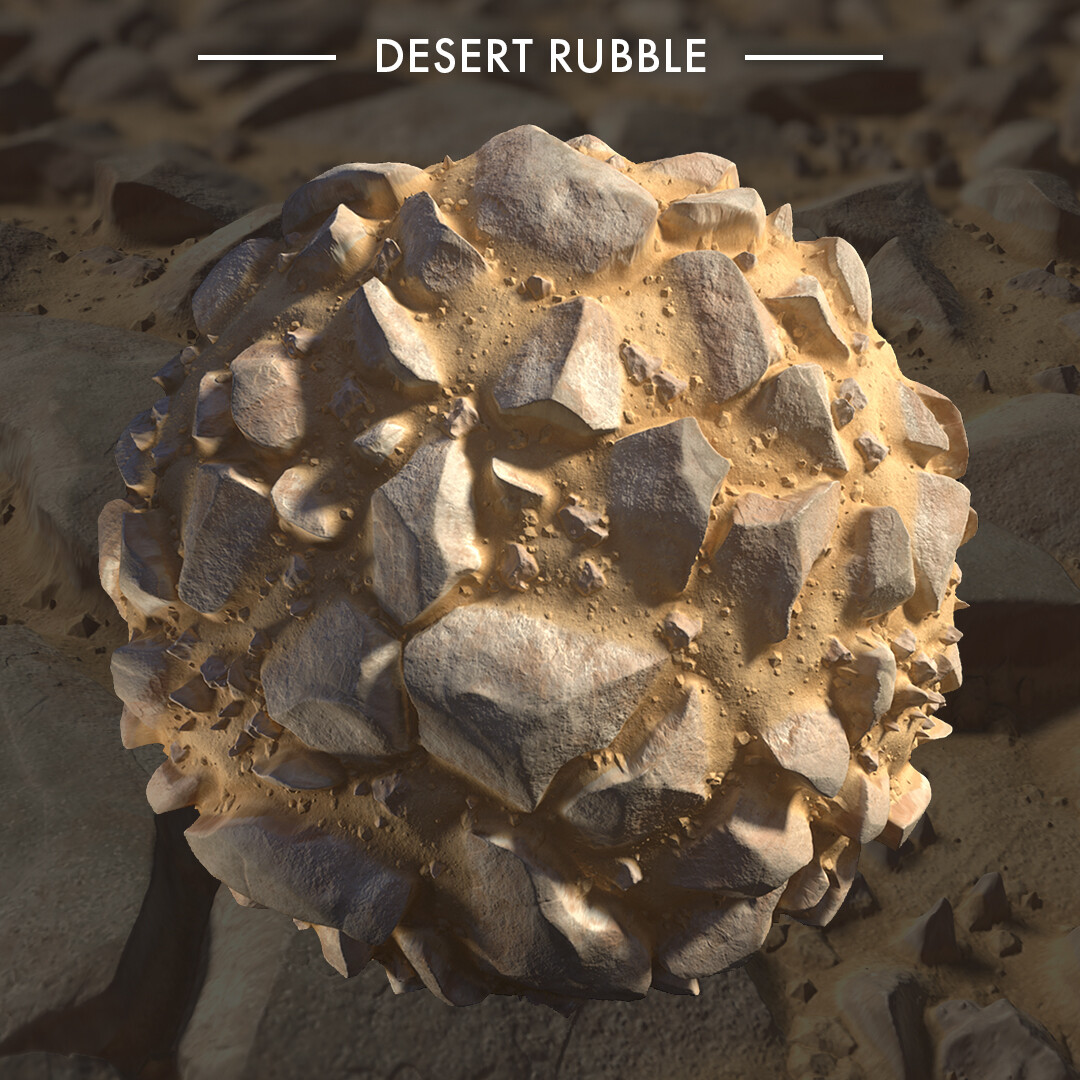 ArtStation - Substance Designer - Desert Rubble