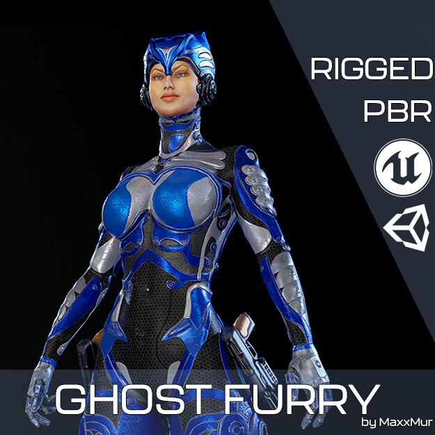 ArtStation - Ghost Furry 3D Low-Poly Model