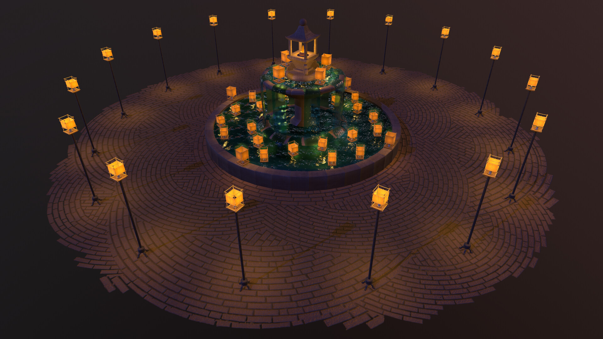 ArtStation - Firelight Fountain - 3D Env Fan Art - Avatar: The Last ...