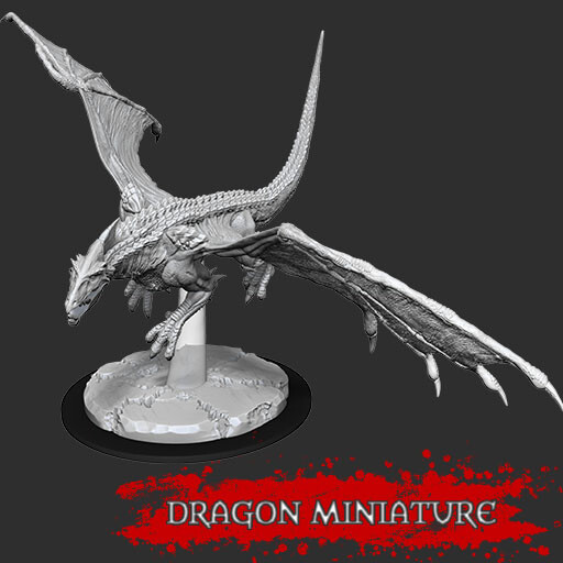 ArtStation - Dragon Miniature