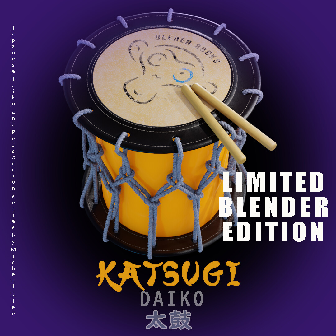 Michael Klee - Katsugi (Shime) daiko - Light Variant of the Okedo daiko ...