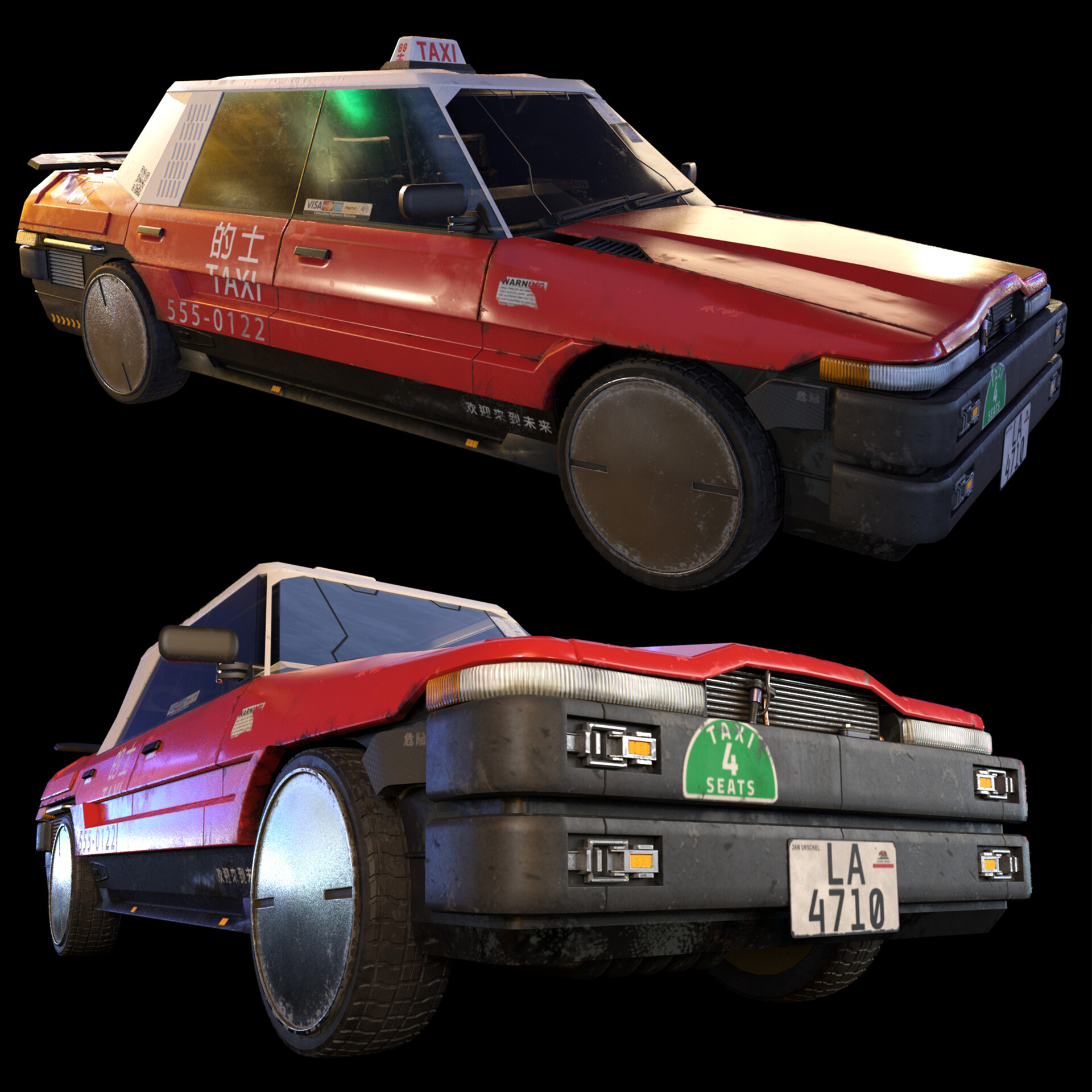 ArtStation - Ghost in the Shell Taxi