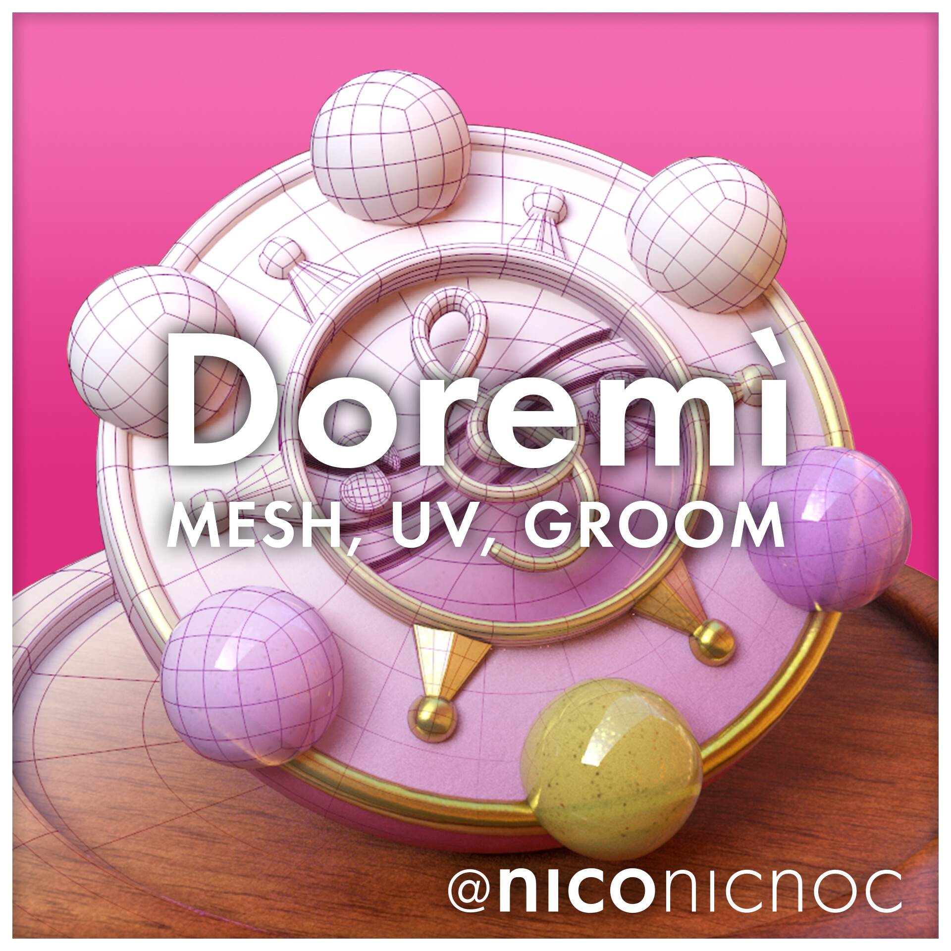 ArtStation - Doremì - Mesh, UV, Groom
