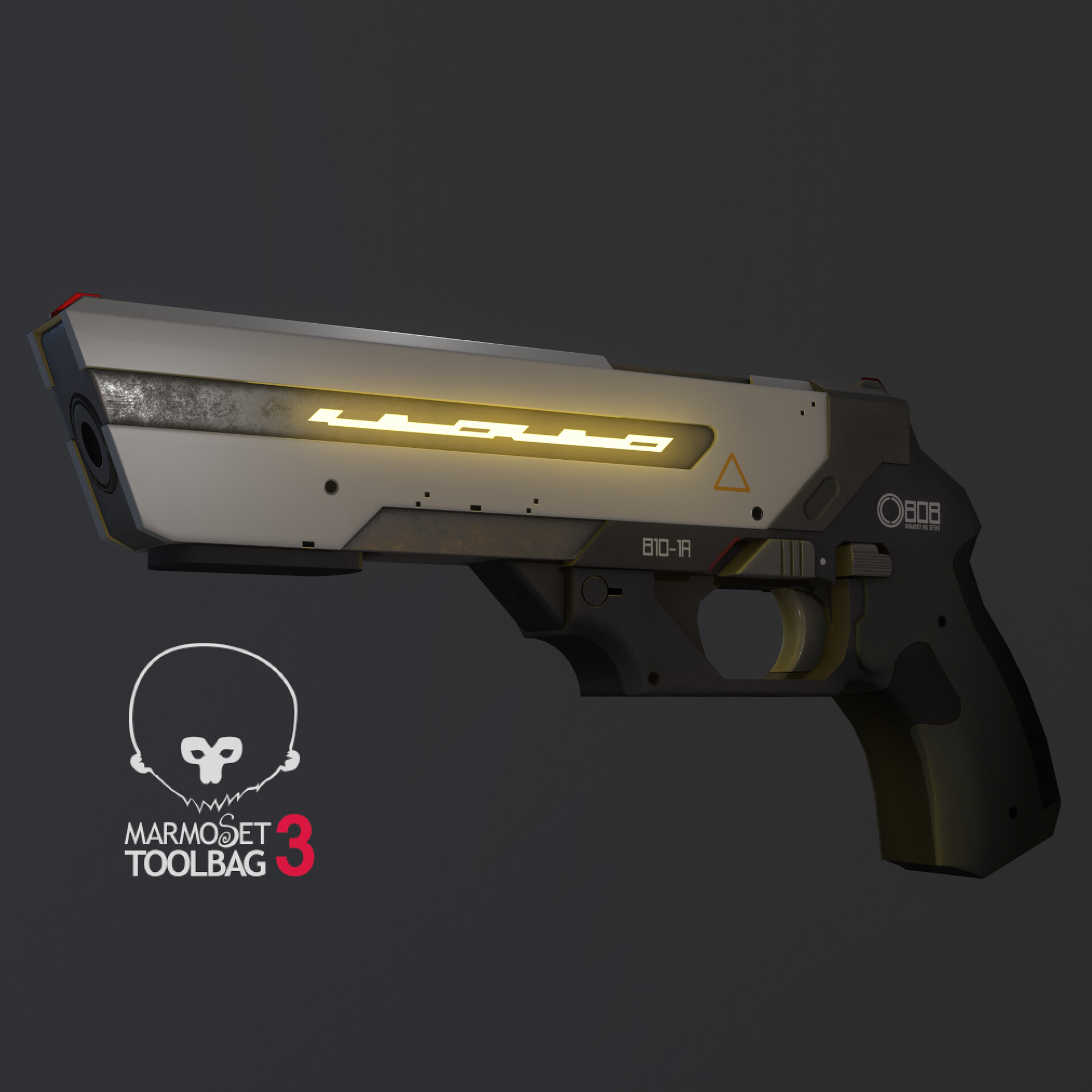 ArtStation - 808 Energy Pistol