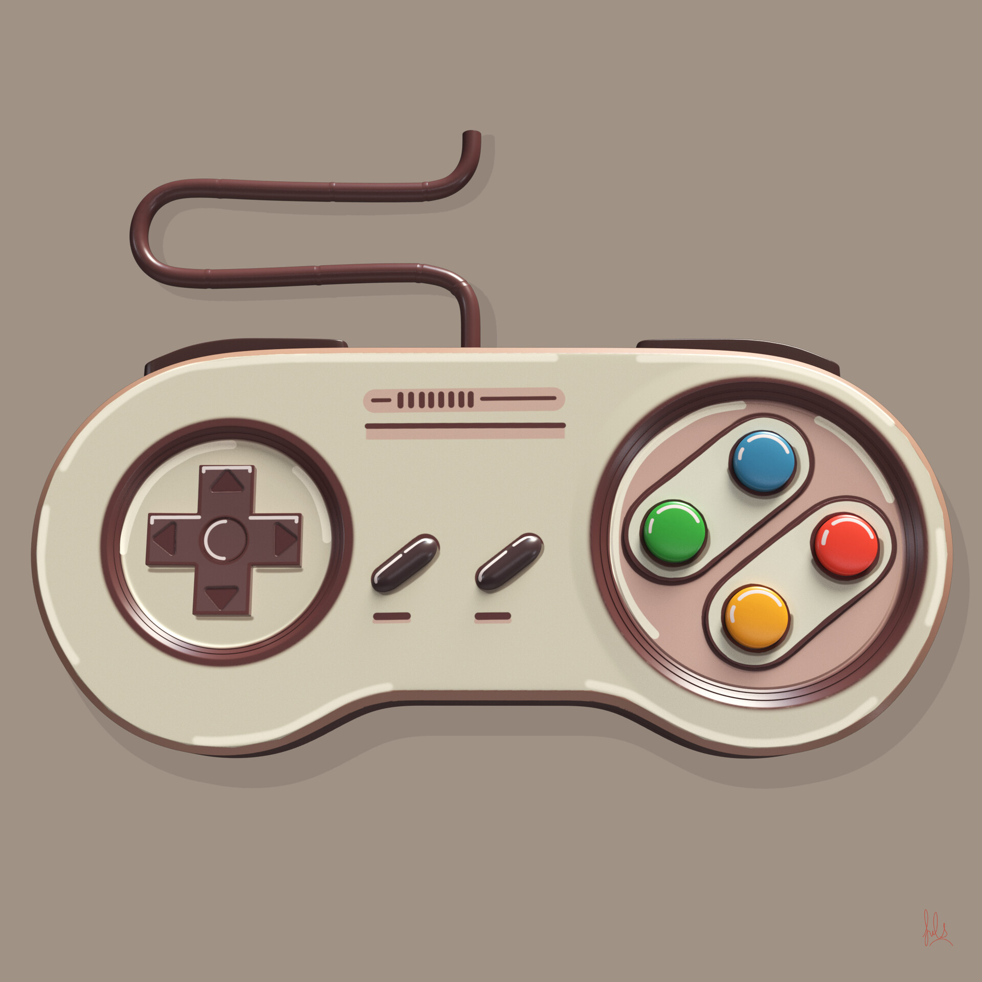ArtStation - SuperNintendo Controller