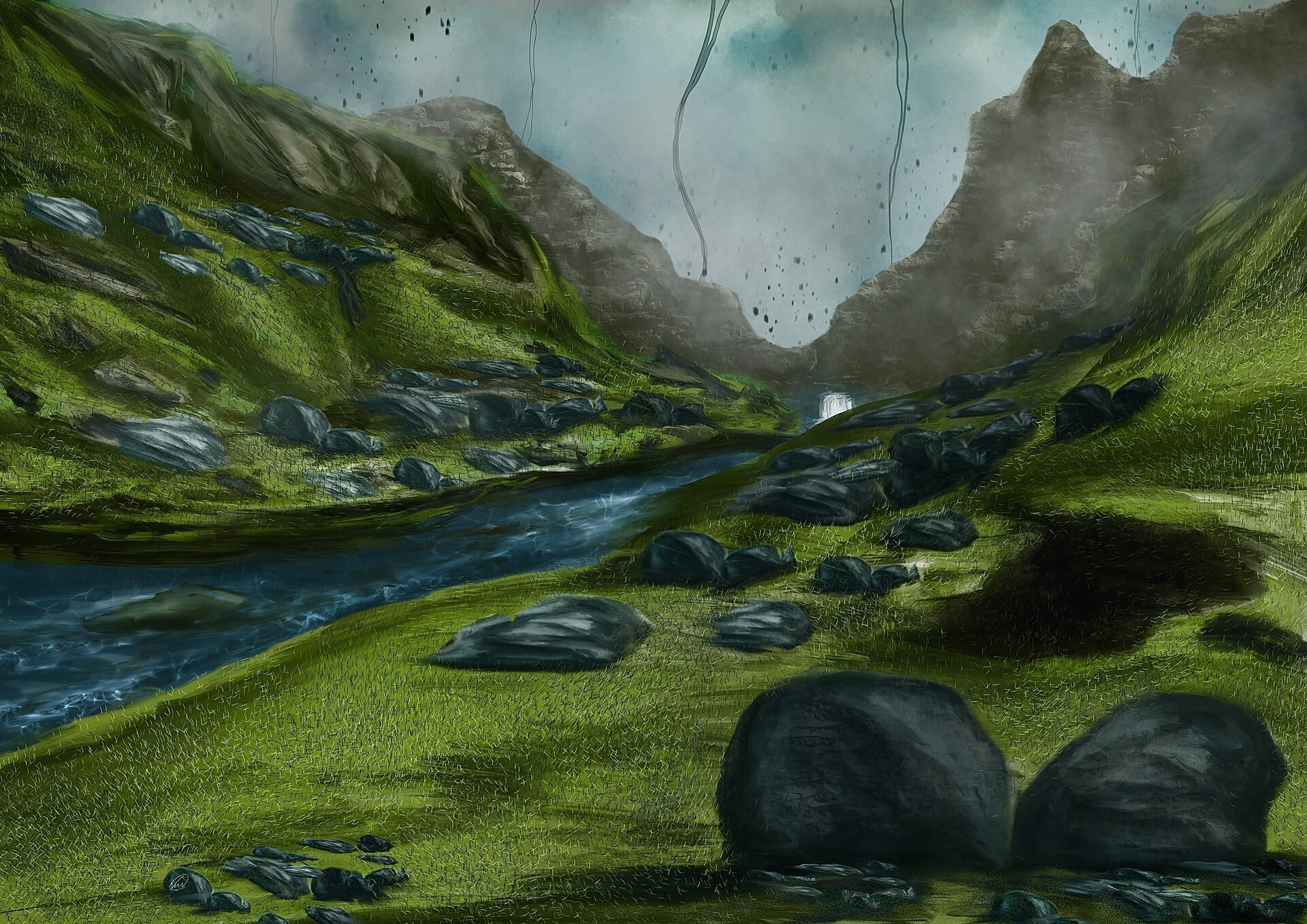 ArtStation - Landscape from 'Death Stranding'