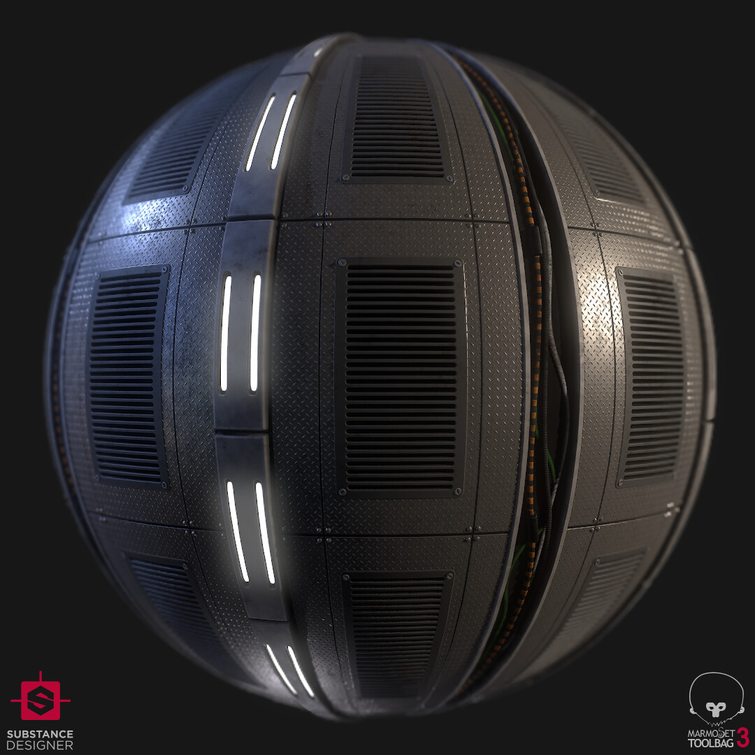 ArtStation - Substance Designer - Sci-Fi Floor Module
