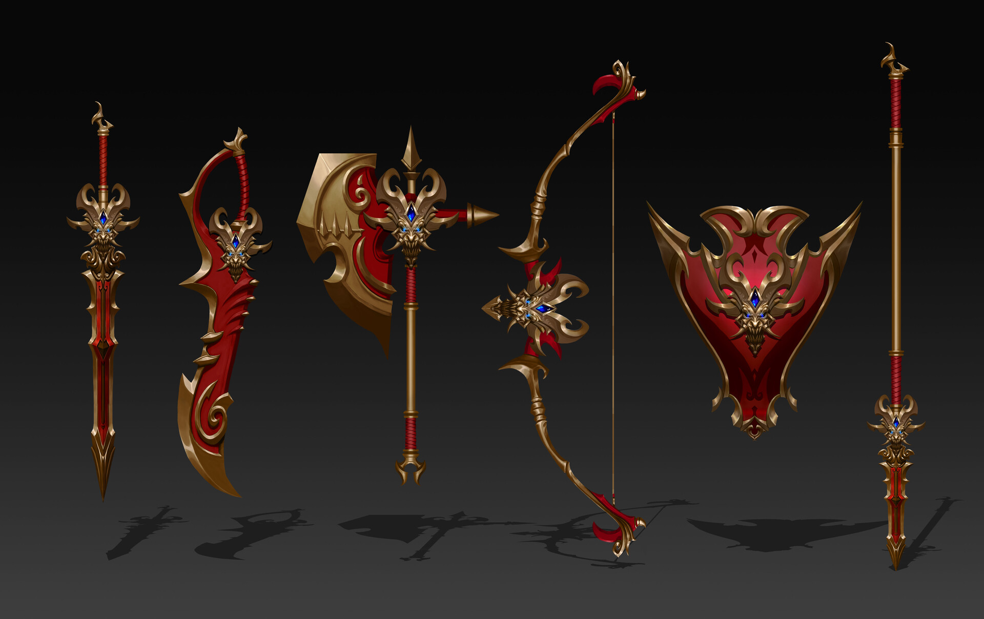 ArtStation - Fantasy Weapon Designs 武器設計