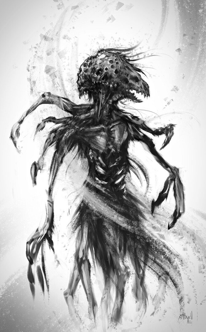 ArtStation - Nightmarish Monster Sketches
