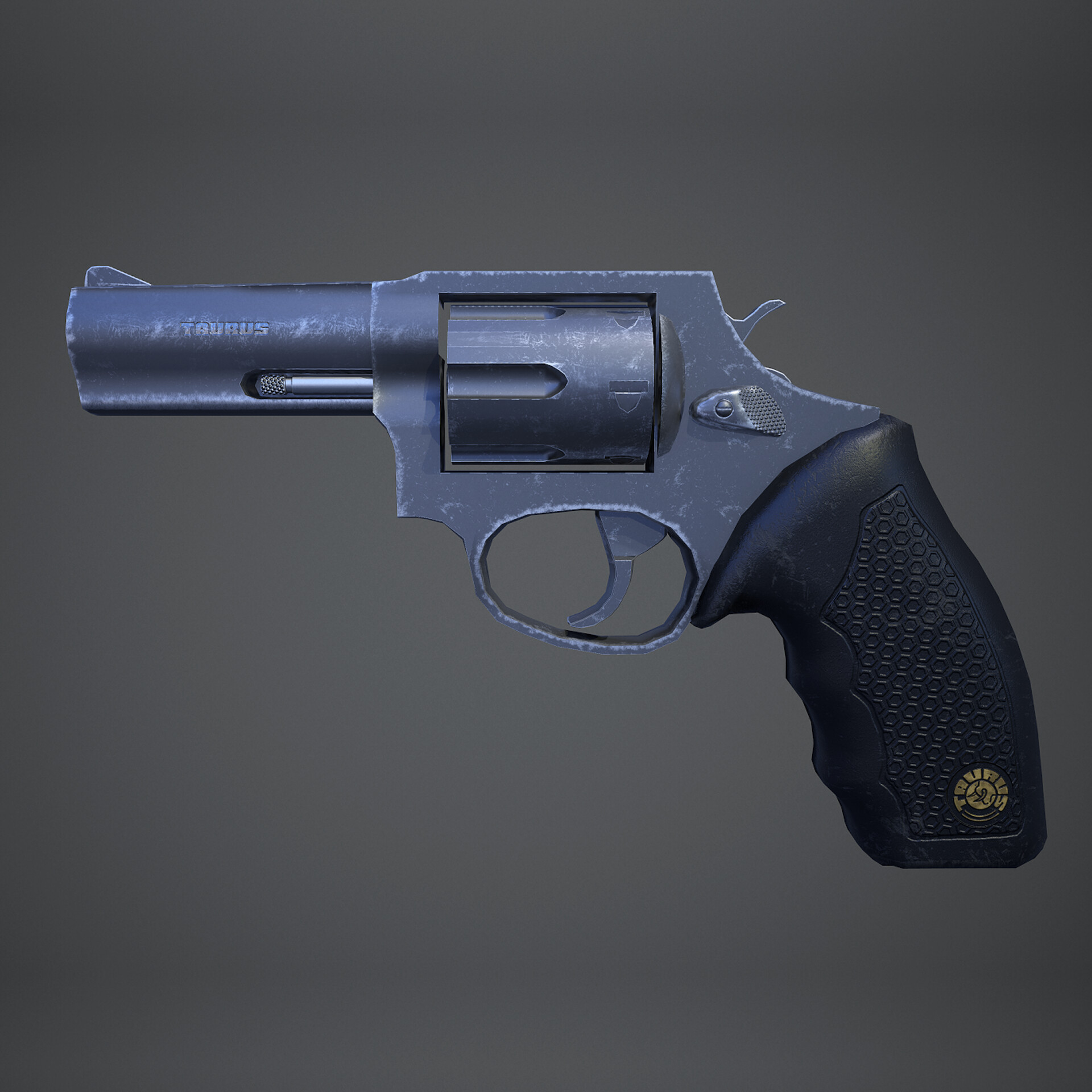 ArtStation - Taurus Worn Out Revolver