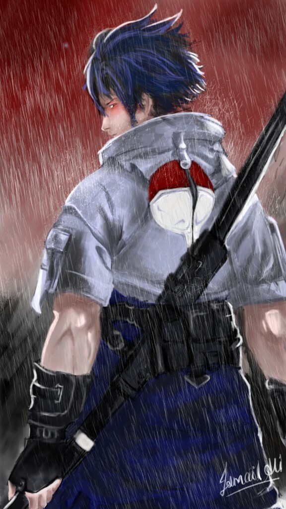 ArtStation - Fan art(sasuke uchiha)