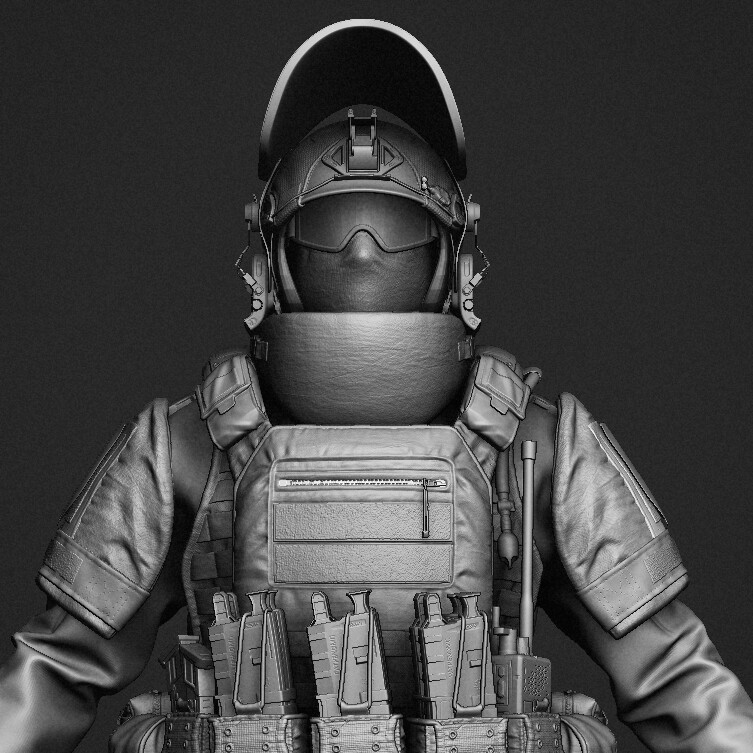 ArtStation - High-poly Soldier