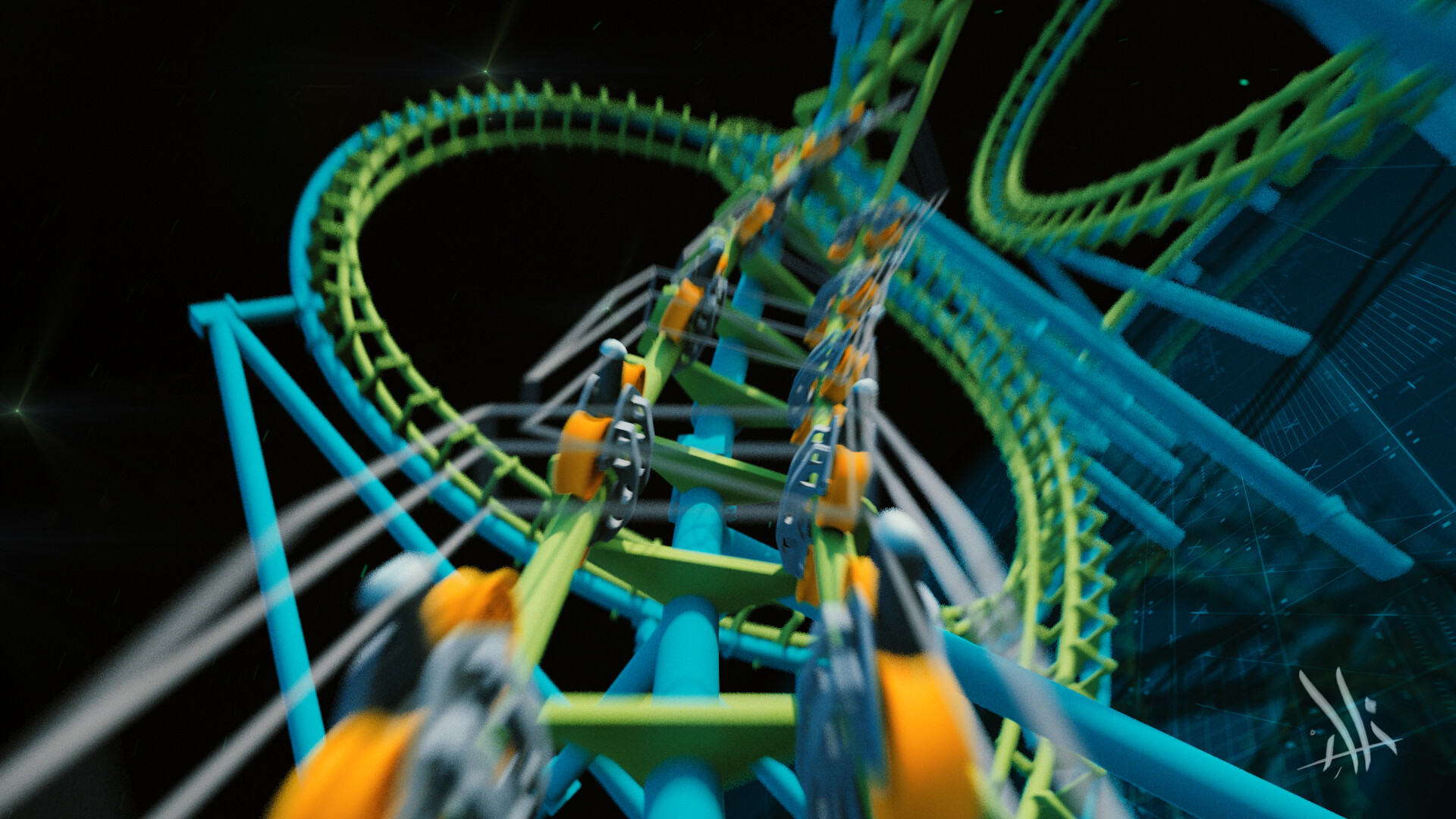 ArtStation - Roller Coaster Building Techniques - Tutorial Teaser