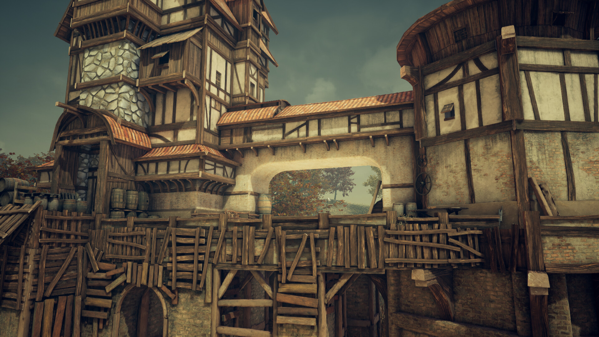 ArtStation - Stylized Medieval Lake House