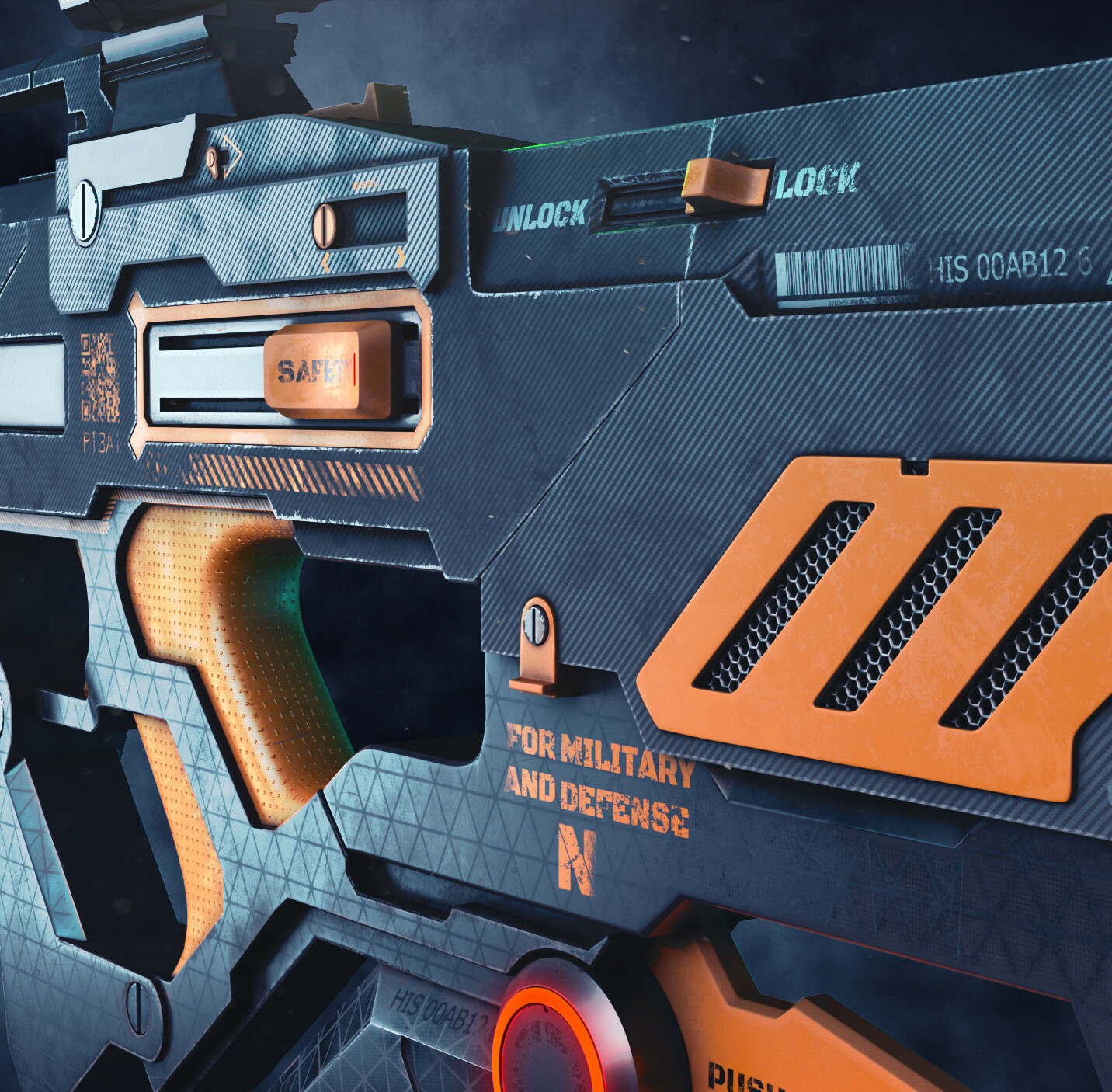 ArtStation - Futuristic Gun - X 04