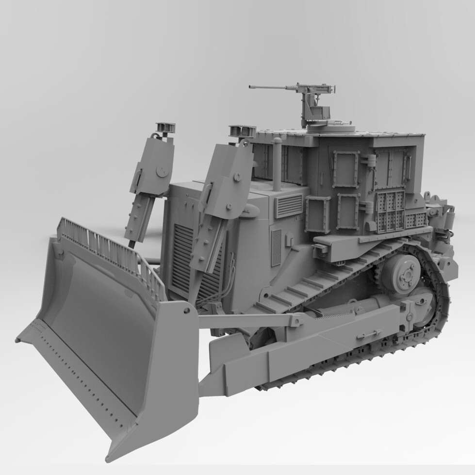 ArtStation - military dozer(high-poly)