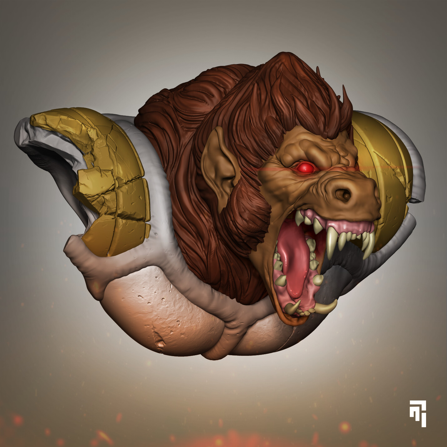 ArtStation - Oozaru - Bust sculpture