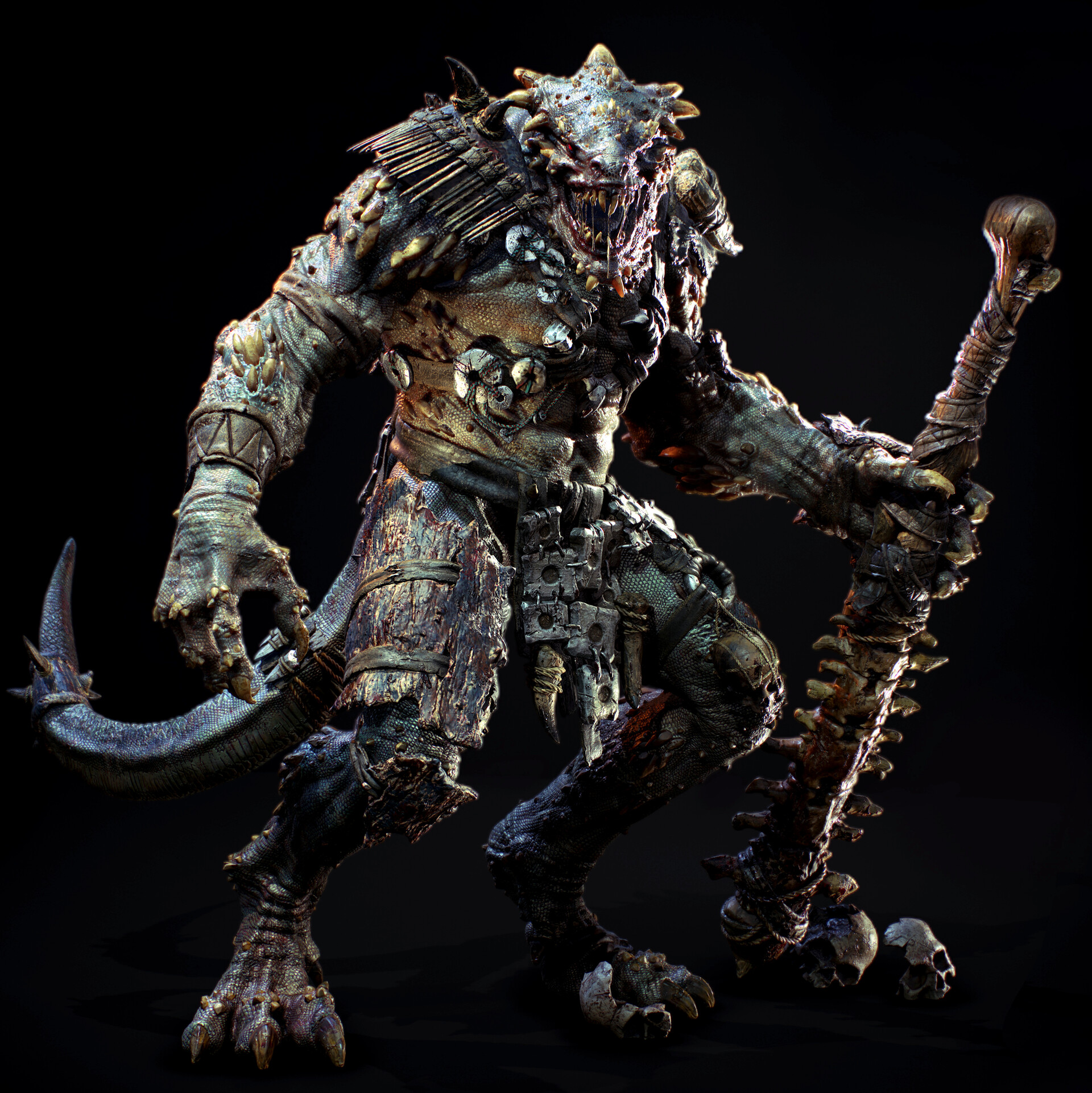 ArtStation - Lizard King.