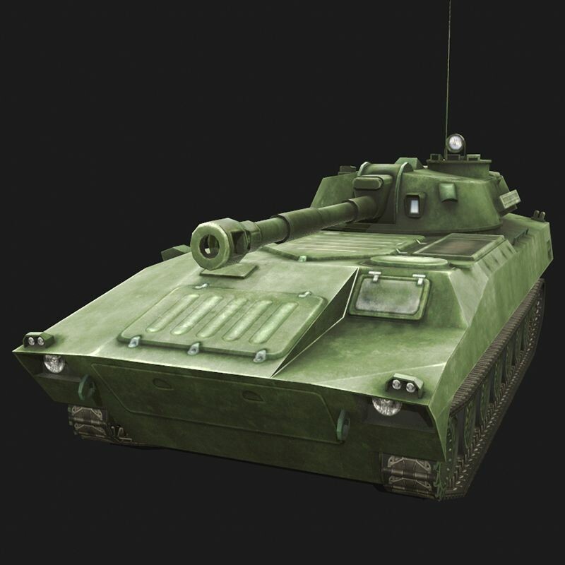 ArtStation - Tank Gvozdika 2s1